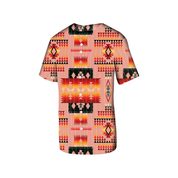 Pink Native Tribes Pattern Native American Baseball Jersey LT10 ...