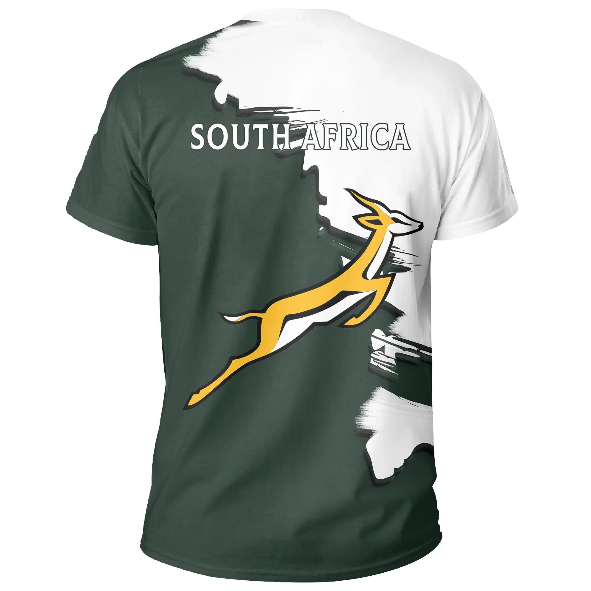 South Africa Springbok Unique T Shirt Scratch Style RLT8 - Wonder Print ...