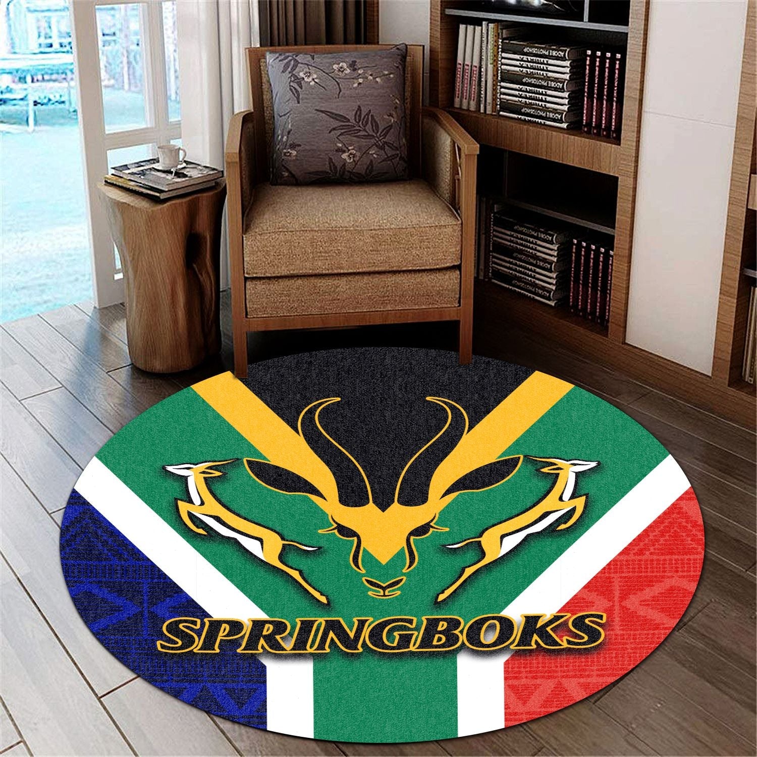 South Africa Springboks Mix African Patterns Round Carpet LT20 - Wonder ...