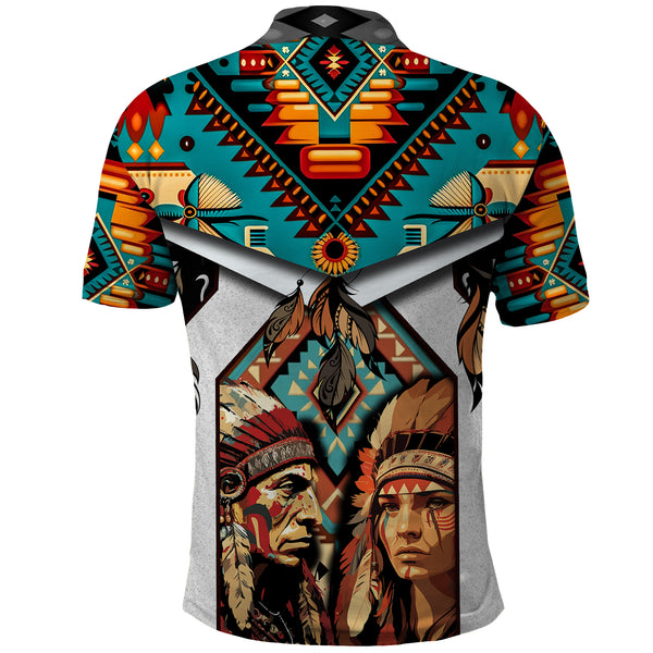 Native American Indian Indigenous Mix African Art Polo Shirt - Wonder ...