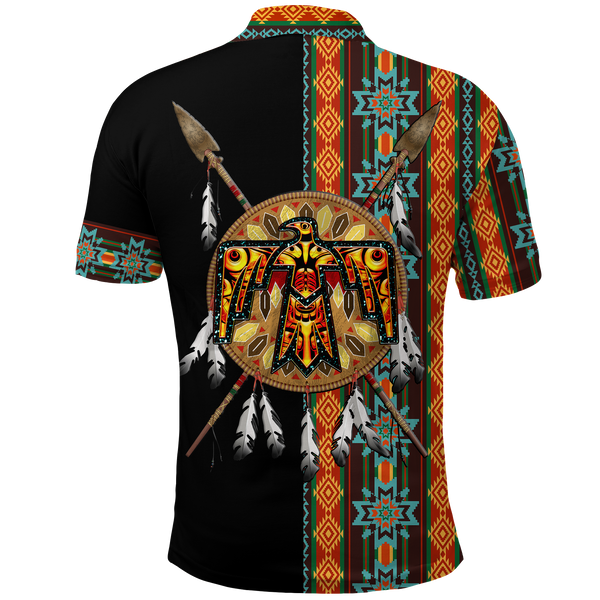 Native American Cherokee Thunderbird Heritage Polo Shirt LT12 ...