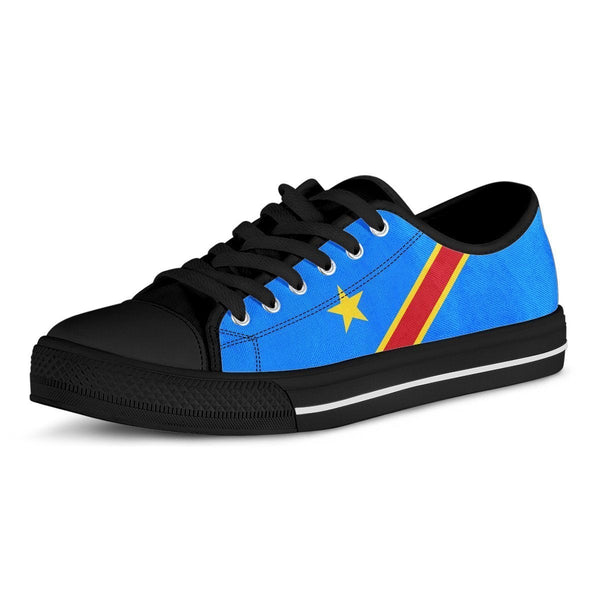 African Footwear - Democratic Republic Of The Congo Flag Low Top Shoe ...