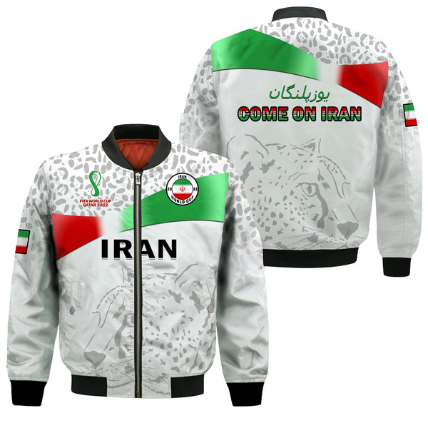 Iran Football Bomber Jacket Team Melli World Cup 2022 - Wonder Print Shop