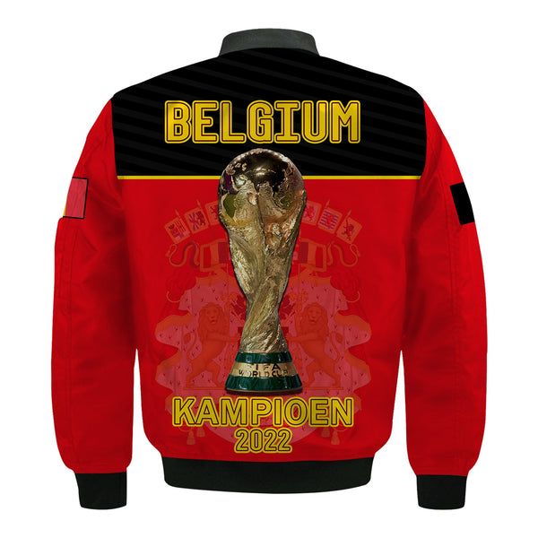 Belgium Football 2022 Bomber Jacket De Rode Duivels Sporty Style LT14 ...