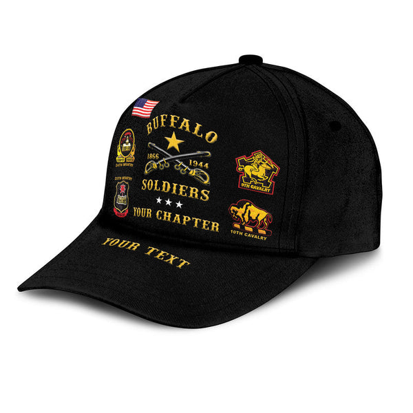 (Custom Personalised) Buffalo Soldiers Classic Cap African American Mi ...