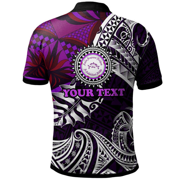 Custom Hawaii Polynesian Polo Shirt Niihau High and Elementary School ...