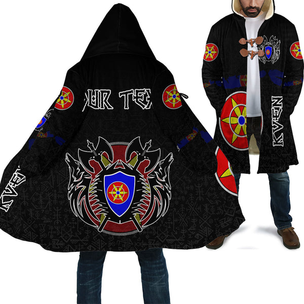 (Custom) Viking - Kven Flag and Map Cloak style Viking Geri and Freki ...