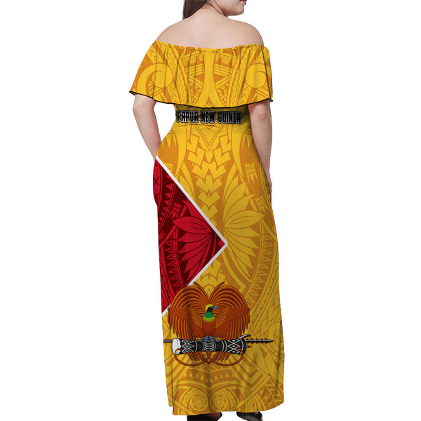 The Kumuls PNG Off Shoulder Long Dress Papua New Guinea Polynesian Dyn ...