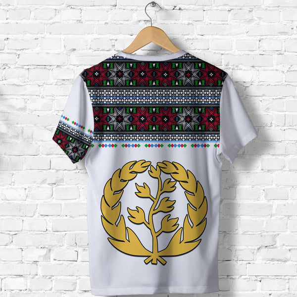 Eritrea Tibeb T Shirt Eritrean Cross Mix Flag LT13 - Wonder Print Shop