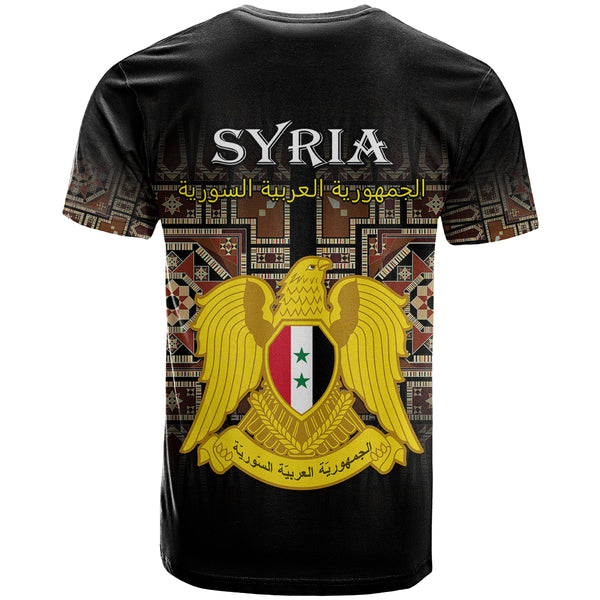 Syria T Shirt Coat Of Arms Mix Syrian Mosaic LT14 - Wonderprintshop.com